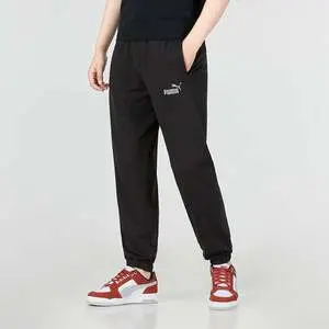 PUMA Logo Straight Fit Trackpants
