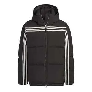 Adidas Originals Down Puffer Jacket With Stripes - Black
