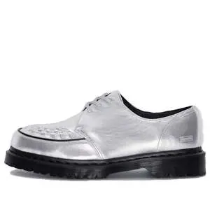 Dr. Martens Ramsey Supreme Nappa Leather Creepers - Silver