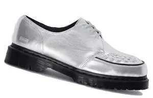 Dr. Martens Ramsey Supreme Nappa Leather Creepers - Silver