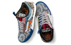 VANS Old Skool Cap Patchwork Sneakers - Blue