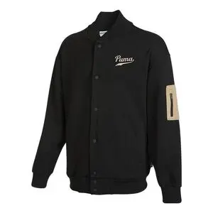PUMA Logo Baseball Jacket - Black