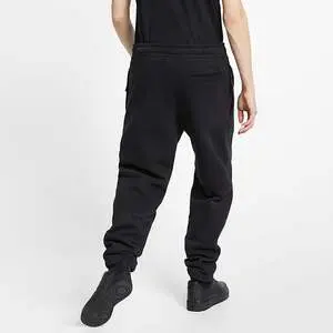 Nike Embroidered Logo Fleece Casual Sports Pants/trousers/joggers - Black
