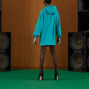 Gucci Neoprene Hooded Dress