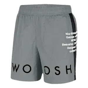 Nike Alphabet Printing Elastic Waistband Straight Sports Shorts - Default Colorway