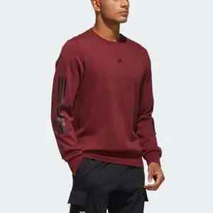 Adidas Crewneck Pullover With Graphic Detailing