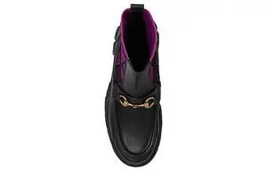 Gucci Horsebit Gg Jersey Ankle Boots