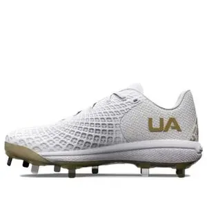Under Armour Glyde 2.0 Mt Softball Cleats - White/gold