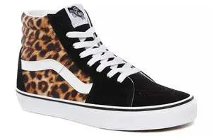 VANS Sk8-hi Leopard Print High Top Sneakers - Leopard/black