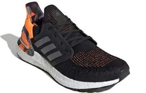 Adidas Ultraboost 20 Athletic Sneakers - Black/white/orange