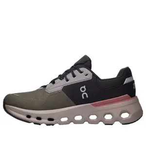 On Cloudrunner 2 Waterproof Athletic Shoes - Olive/mahogany