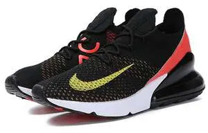 Nike Max 270 Flyknit Sneakers - Black/yellow/crimson