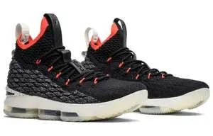 Nike Lebron 15 "bright Crimson" Basketball Sneakers - Black