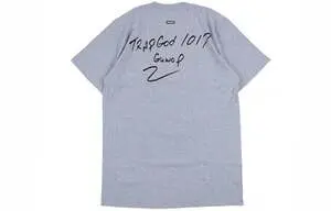 Supreme Fw16 Gucci Mane Tee Character Printing Short Sleeve Gray - Grey