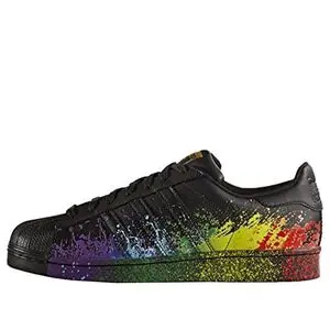 Adidas Superstar Pride 'paint Splatter' Sneakers - Black