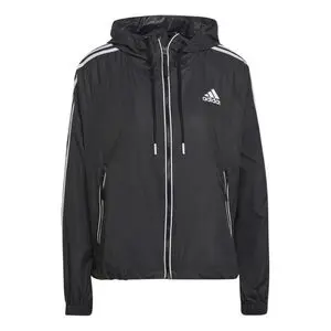 Adidas 3-stripes Windbreaker Jacket - Black