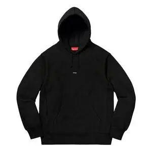Supreme Micro Logo Hooded Sweatshirt - Black