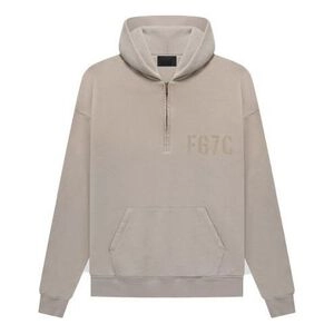 Fear Of God L/s Half Zip Hoodie - Beige