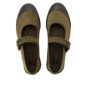 VANS Premium Mary Jane Low Pro Studded Flats - Studs Olive