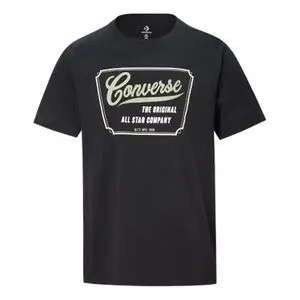 CONVERSE Alphabet Printing Short Sleeve - Black