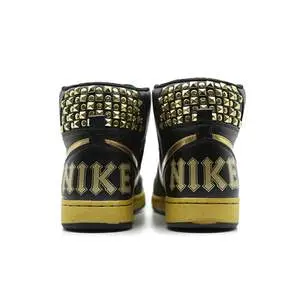 Nike Terminator High Supreme Gold Studded Sneakers