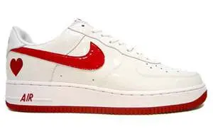 Nike Force 1 Low Top Sneakers - White/red