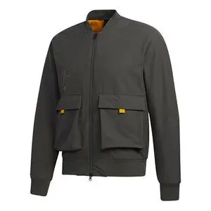 Adidas Bomber Jacket With Fleece Lining - Green