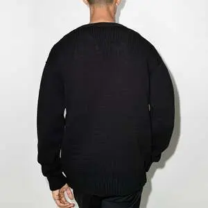 Off-White Logo Intarsia V-neck Cardigan