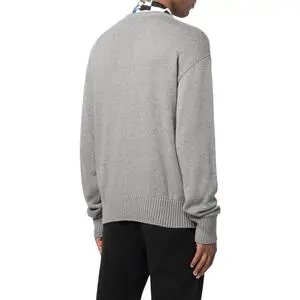 Off-White Logo Embroidered Knitted Jumper