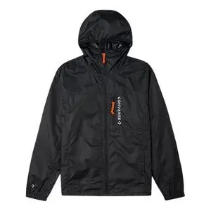 CONVERSE Retro Casual Hooded Jacket - Black