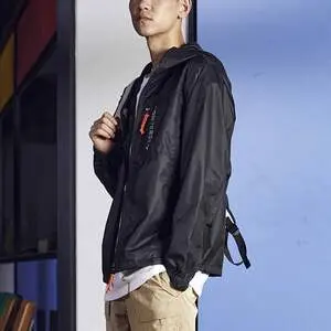 CONVERSE Retro Casual Hooded Jacket