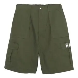 A BATHING APE 6 Pocket Wide Fit Shorts - Green
