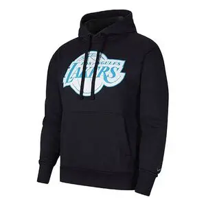 Nike Nba Los Angeles Lakers City Edition Logo Fleece Pullover - Black