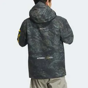 Adidas National Geographic Allover Print Rain.rdy Jacket