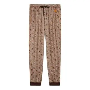 Gucci X Disney Mickey Full Printed Drawstring Jogging Pants For - Brown