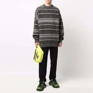 Balenciaga Fair Isle Crewneck Sweater