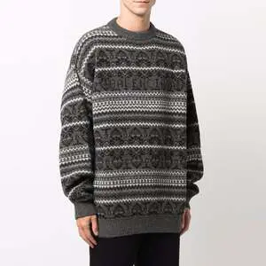 Balenciaga Fair Isle Crewneck Sweater