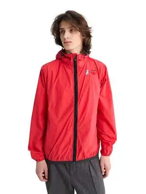 Play Comme Des Garcon Fw25 X K Way Full Zip Hooded Jacket