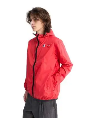 Play Comme Des Garcon Fw25 X K Way Full Zip Hooded Jacket