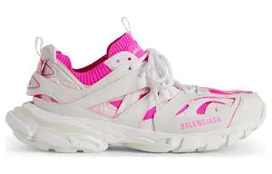 Balenciaga Track Sock Sneakers - White/pink