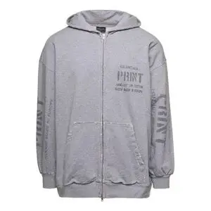 Balenciaga Zip-up Hoodie - Grey