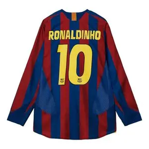 Nike Fc Barcelona 2005/06 Ronaldinho #10 Home Jersey - Multicolor