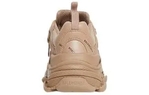 Balenciaga All Over Logo Triple S Sneakers - Beige