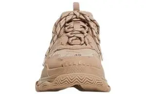 Balenciaga All Over Logo Triple S Sneakers - Beige