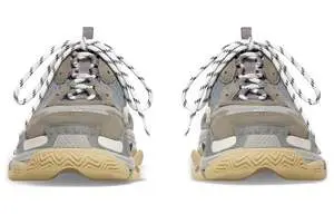 Balenciaga Triple S Mules - Grey/white/blue