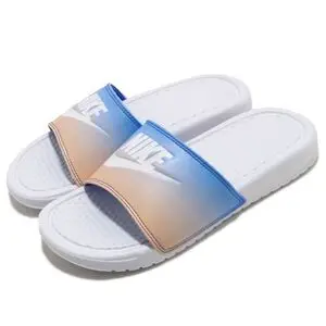 Nike Benassi Jdi Print Slide - White/blue/pink
