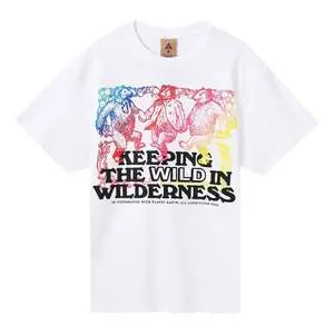 Nike X Alphabet Printing Athleisure Casual Sports Short Sleeve - White