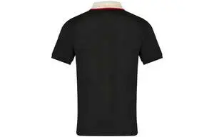 Gucci Striped Logo Short-sleeved Polo Shirt