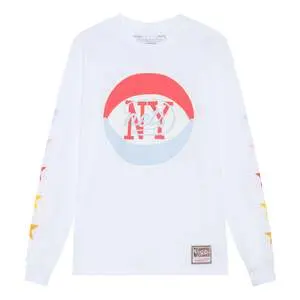 Mitchell & Ness X Nba Uninterrupted Nets Long Sleeve T-shirt - White