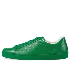 Gucci Ace Series Embossed Sneakers - Green